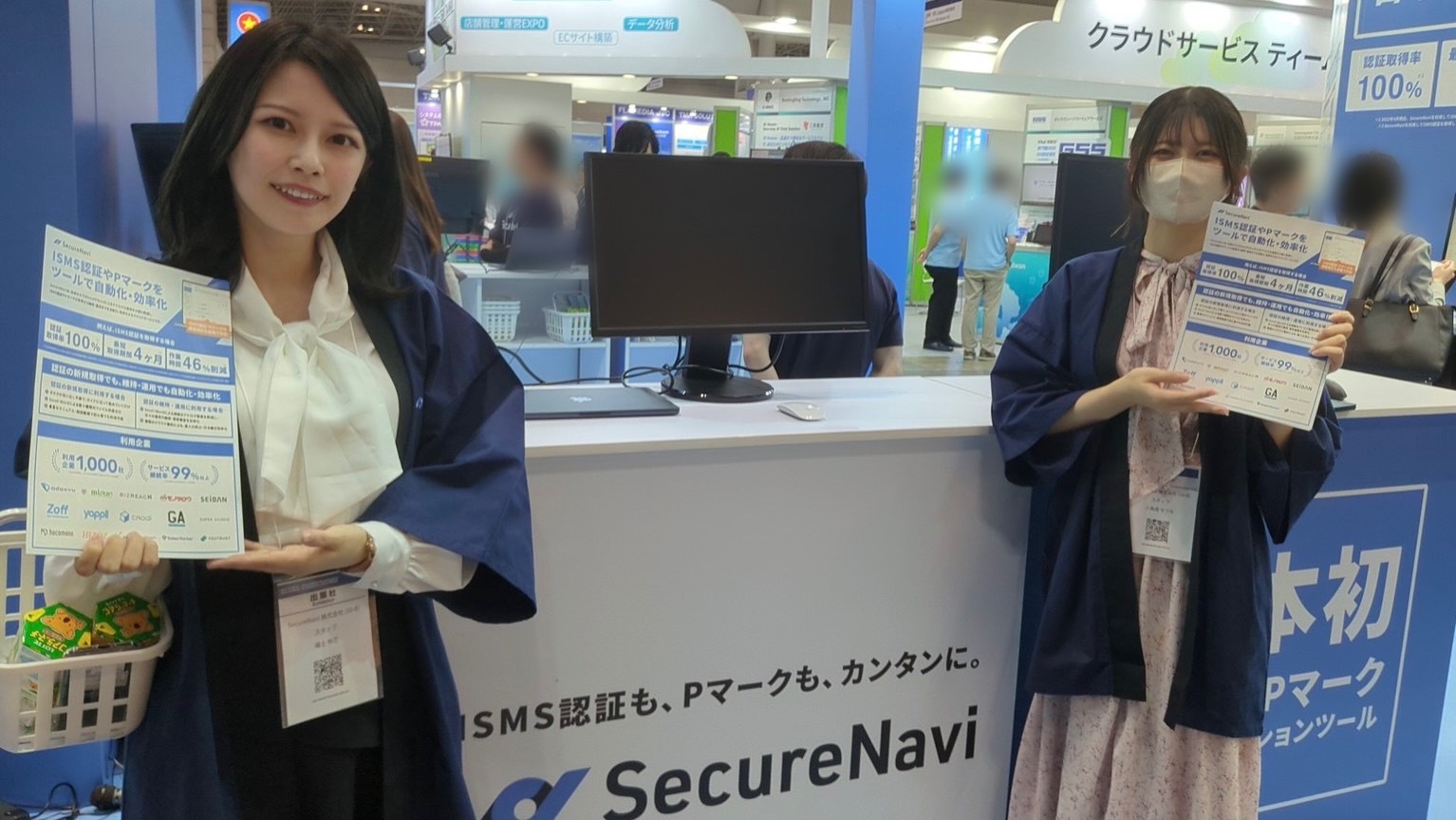 Japan IT Week 2025：SecureNavi株式会社様ブースで小鳥遊なつなさんと福士怜花さんの効果的なPR活動！